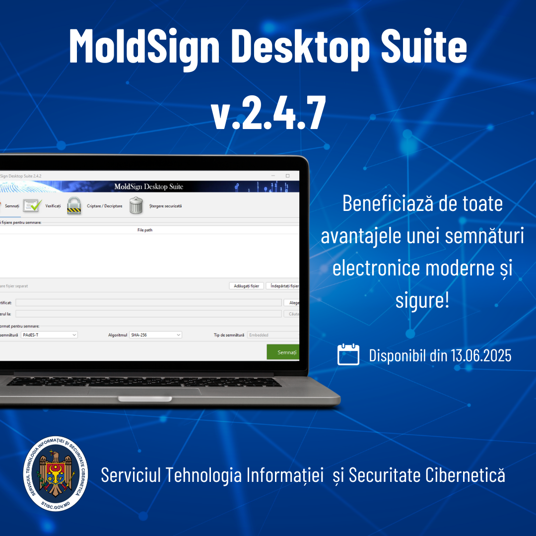 MoldSign Desktop Suite vine cu o actualizare esențială | Serviciul ...